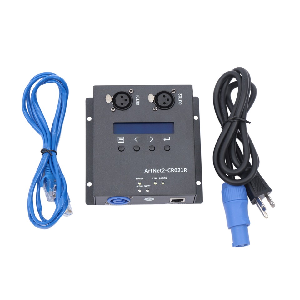 Pknight ArtNet DMX 512 Ethernet Lighting Controller Interface 100Mbps 2 ...
