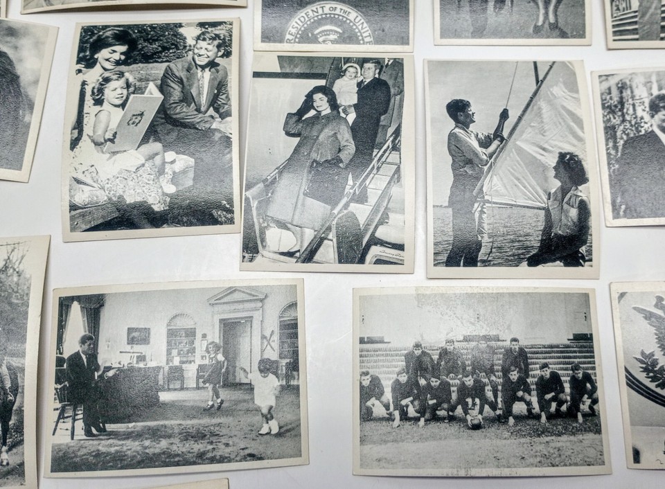 1964 JFK Vintage Topps John F Kennedy Jackie Trading Cards 72 of 77 US ...