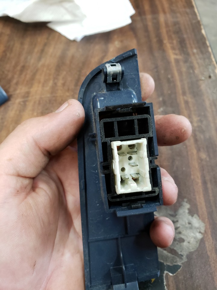 92-95 TOYOTA 4RUNNER SR5 POWER LEFT REAR WINDOW SWITCH PASSENGER BLUE ...