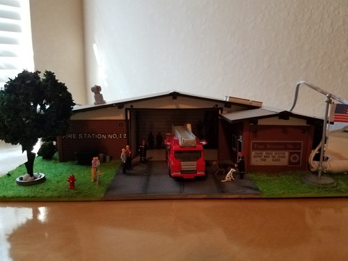 Menards HO Gauge Fire Station - for sale online | eBay