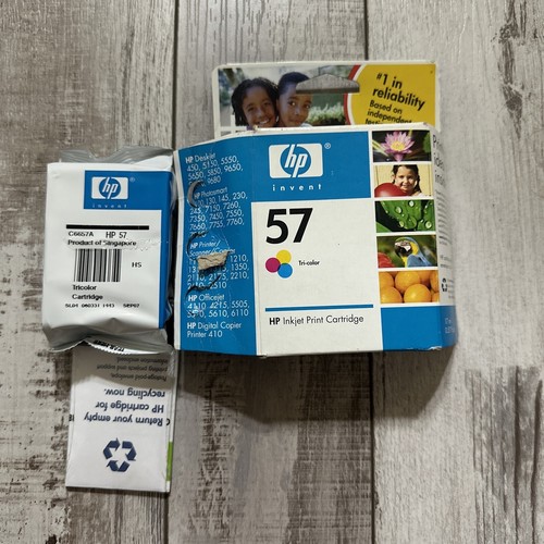 GENUINE HP 57 Tri Color Ink Cartridge NEW Sealed in Original Box exp ...