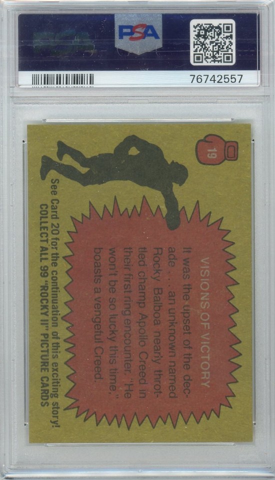 Carl Weathers Apollo Creed 1979 Topps Rocky II Rookie #19 Autograph PSA ...