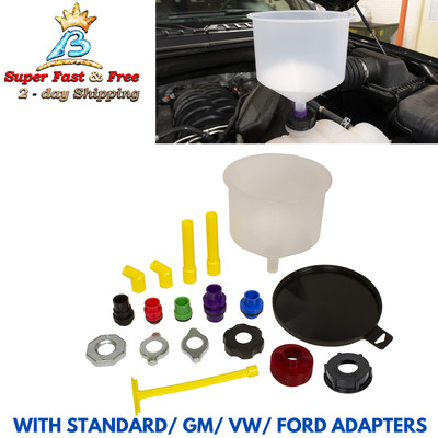 Funnel Kit Radiator Coolant Filler With Ford Audi Porsche Standard Cap ...