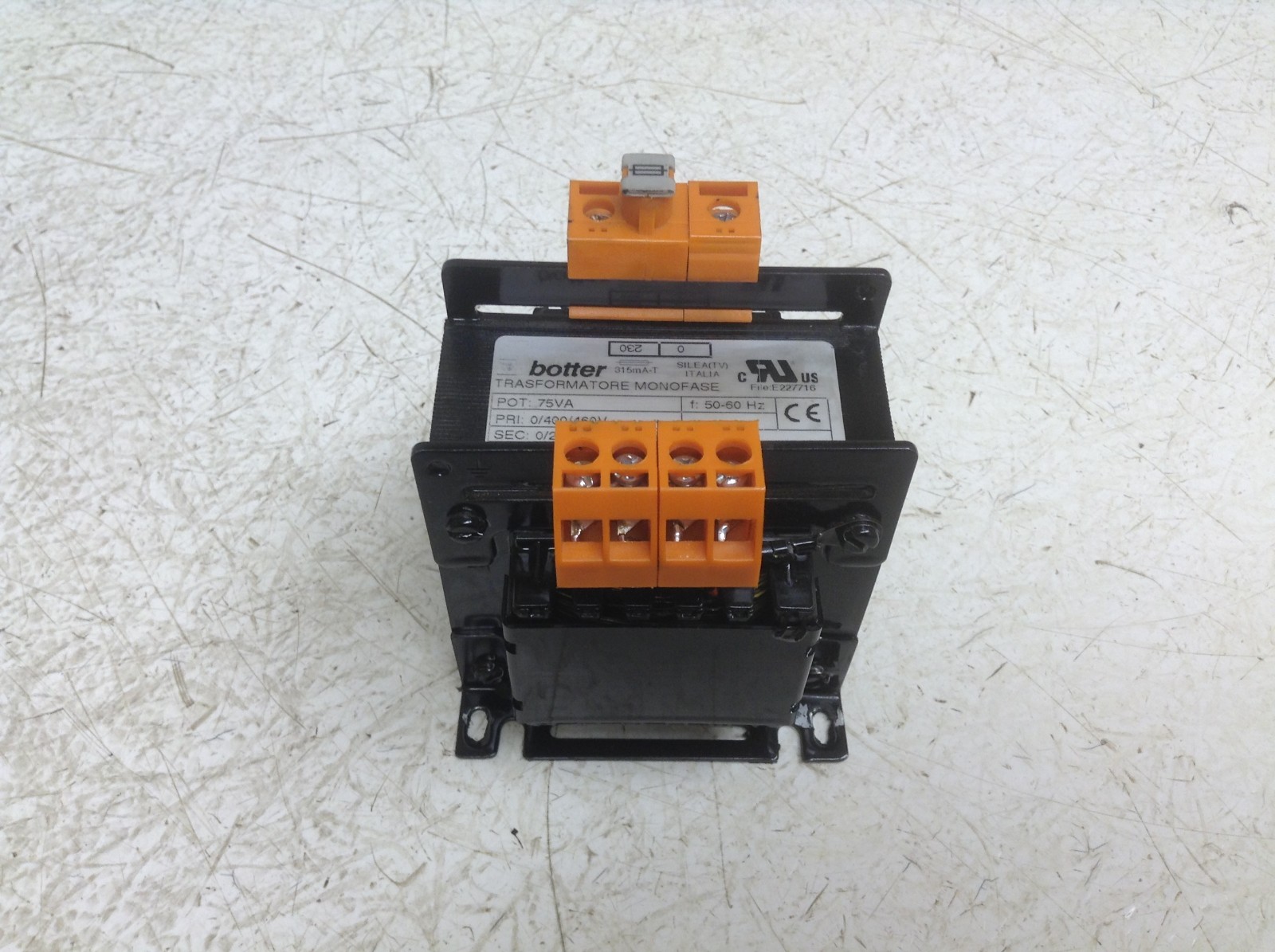 Botter 50213.38 0.075 kVA Control Transformer 75 VA TM.0075.15.PF.UL ...