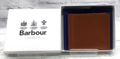 Barbour Dalton Leather Billfold Wallet Tan (ST157K) | eBay UK
