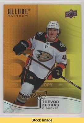2021 Upper Deck Allure Rainbow Orange Yellow Trevor Zegras Rookie RC ...