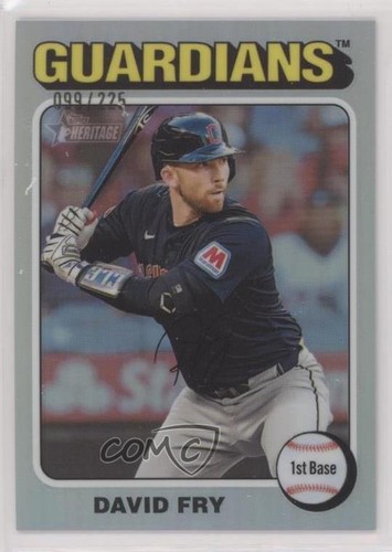 2024 Topps Heritage High Number Chrome Silver Border /225 David Fry ...