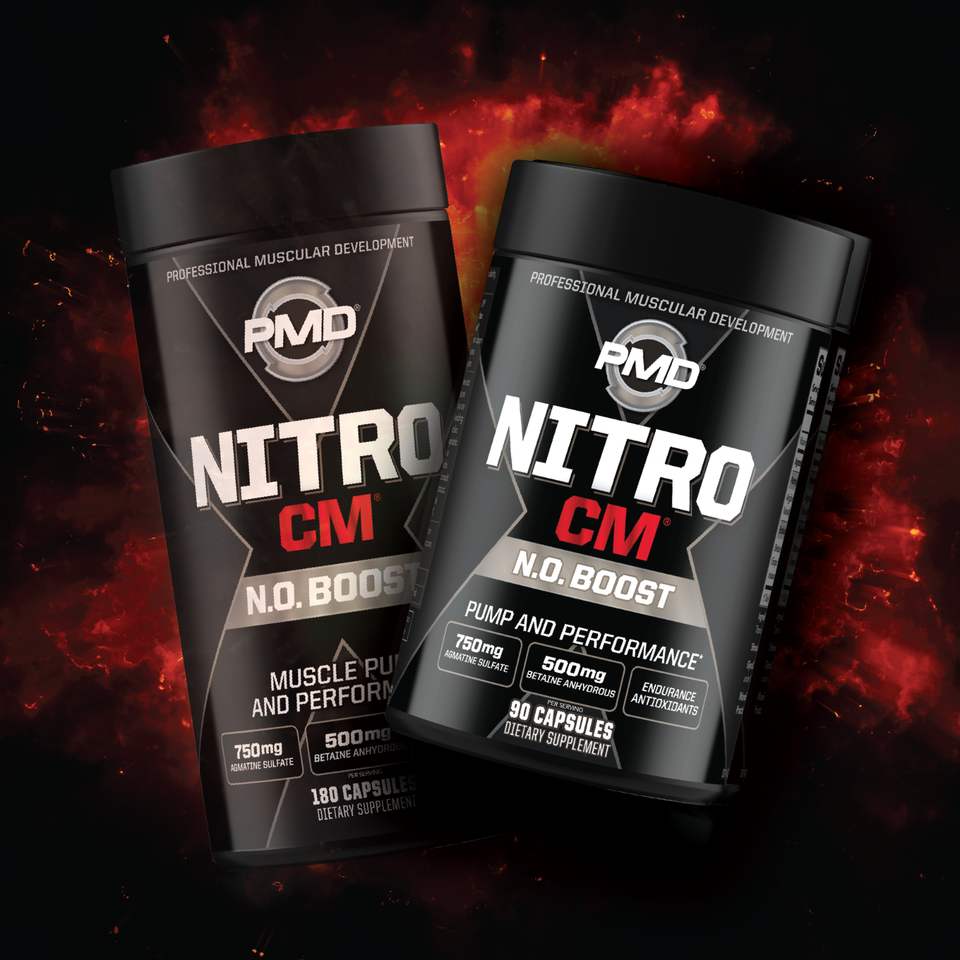 NITRO CM - Nitric Oxide Formula for Muscle Pumps & Performance - (180 ...