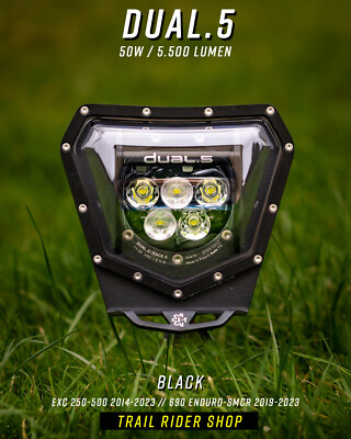 DUAL5 LED LAMP HEADLIGHT KTM 690 ENDURO SMCR RALLY ADVENTURE ADV 2019 ...