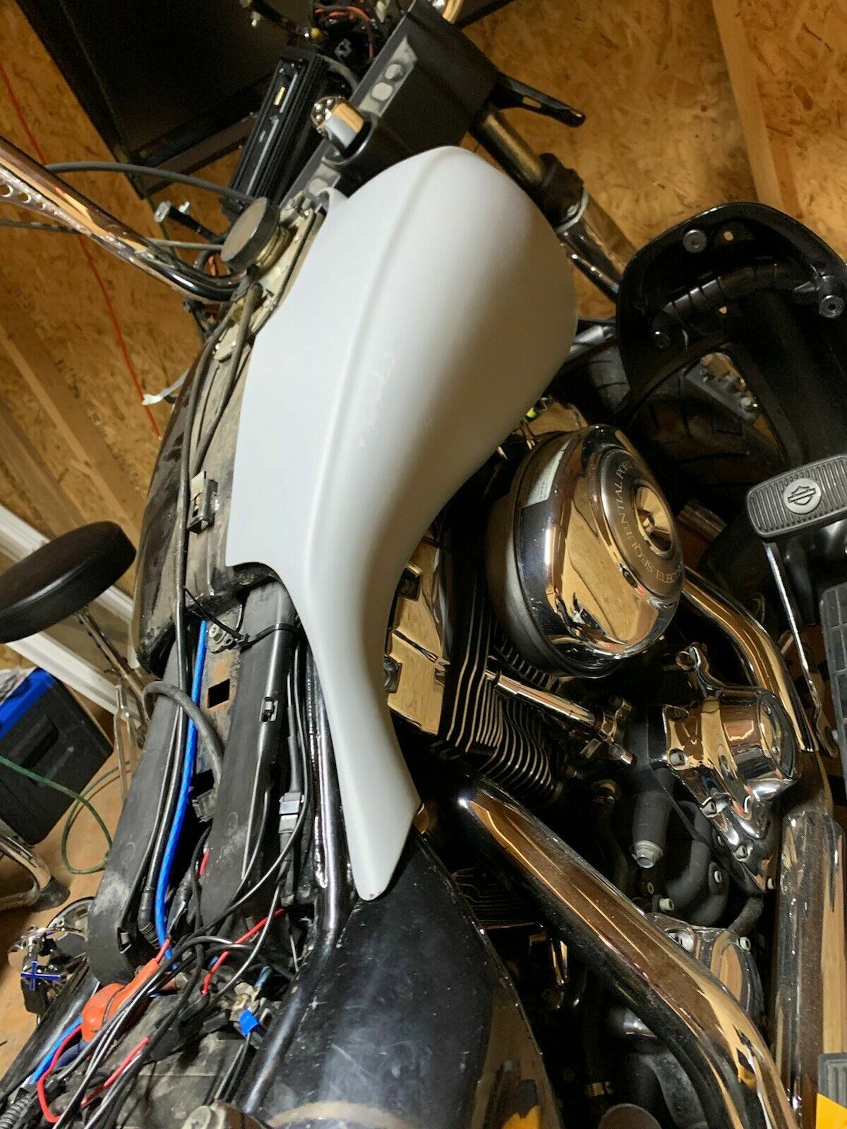 STRETCHED EXTENDED 5GAL TANK COVERS 96-08 HARLEY DAVIDSON TOURING ...