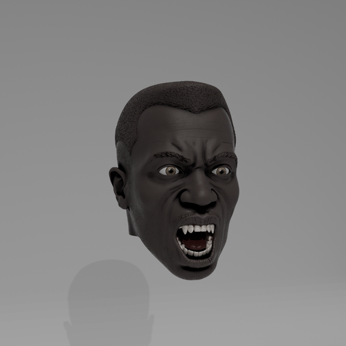 Action Figure Head Sculpt: Angry Blade | eBay