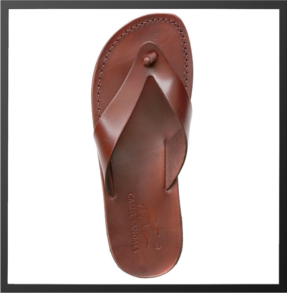 Brown Jesus Biblical Sandals Leather Womens Mens T-Strap US (5-16) EU ...