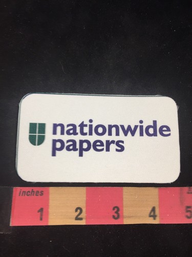 As-Is (No Border) NATIONWIDE PAPERS Advertising Patch 80MA | eBay