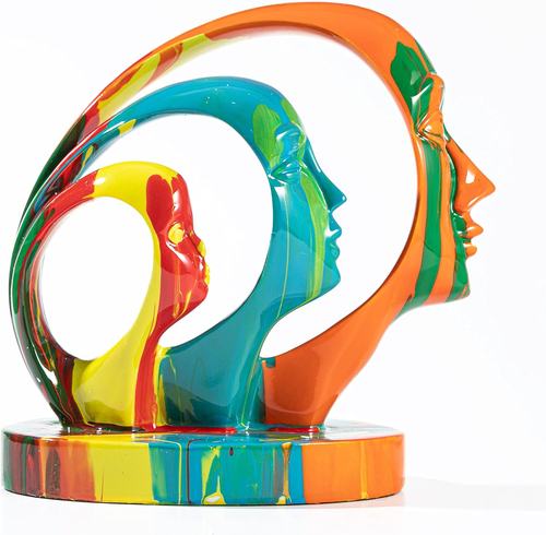Coffee Table Decor Statues and Sculptures, Modern Abstract Art Statue ...
