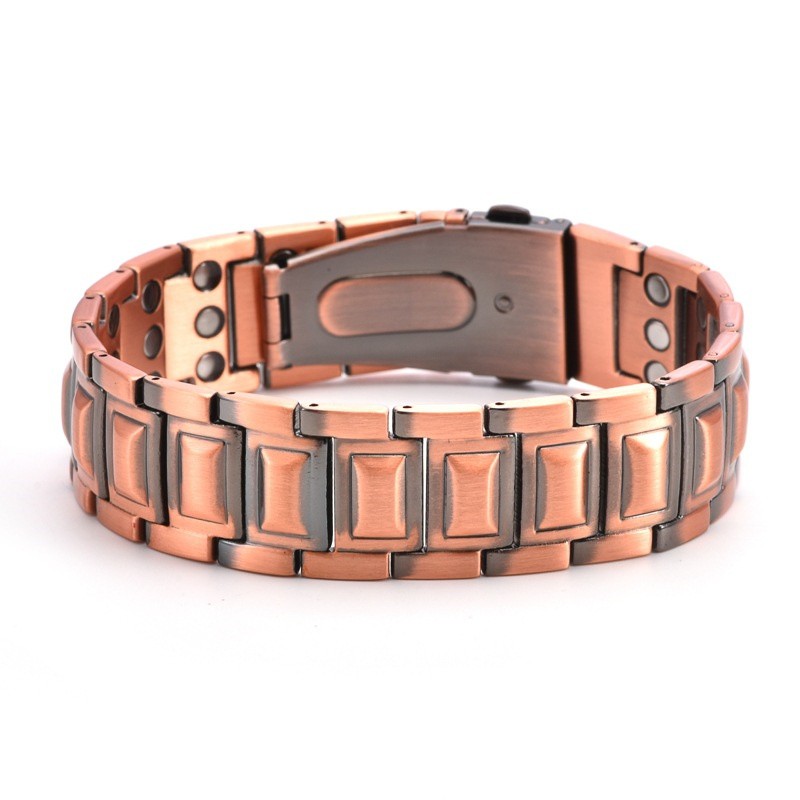 Red Copper Copper Magnetic Therapy Bracelet For Men Arthritis Pain ...
