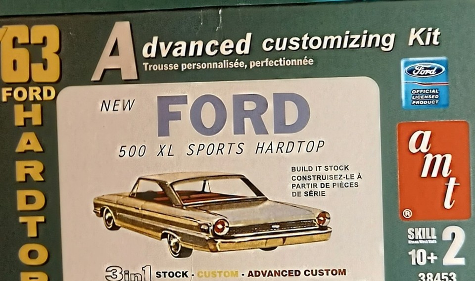 🔥63 FORD GALAXIE 500XL - BODY - AMT 38453 - MODEL CAR KIT PARTS LOT ...
