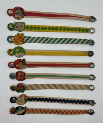 Vintage 1940s Lot of 9 Metal Snap Dance Hall Paper Wrist Tags - Unused ...