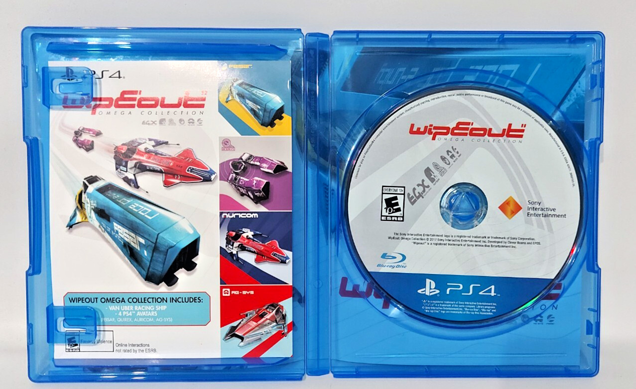 Wipeout Omega Collection (Sony PlayStation 4, 2017) Tested Working PS4