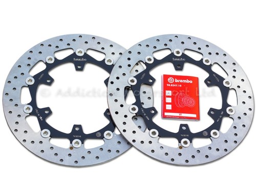 2x Brembo Serie ORO 320mm Front Brake Discs Yamaha YZF R7 1999-2001 ...