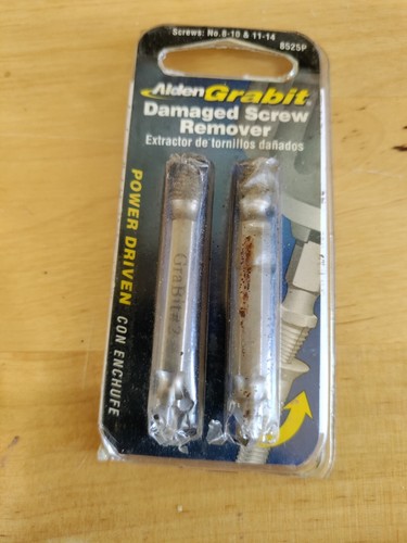 ALDEN GRABIT 2 PIECE BOLT SCREW EXTRACTOR KIT TOOL #2=8-10 #3=11-14 ...
