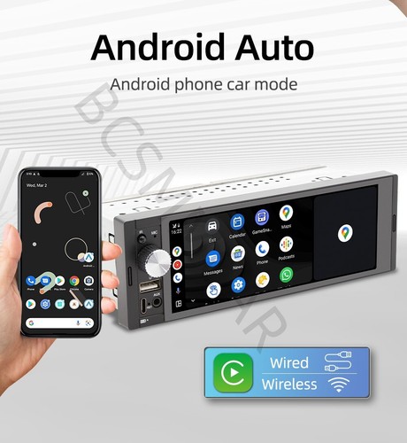 Touch Screen Car MP5 Player Stereo Radio Carplay Android Auto BT FM USB ...
