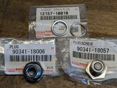 Toyota Lexus Rear Differential Fill & Drain Plug Washer Tacoma 4Runner ...