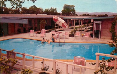 Red Bluff California Flamingo Motor Hotel Swimming Pool Crocker ...