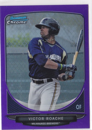 2013 Bowman Chrome - Prospects Victor Roache #BCP127 Purple Refractor ...