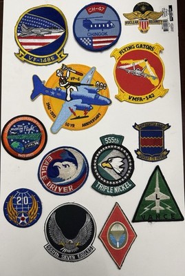 USAF Bomber Jacket Patches Lot Of 13 | eBay