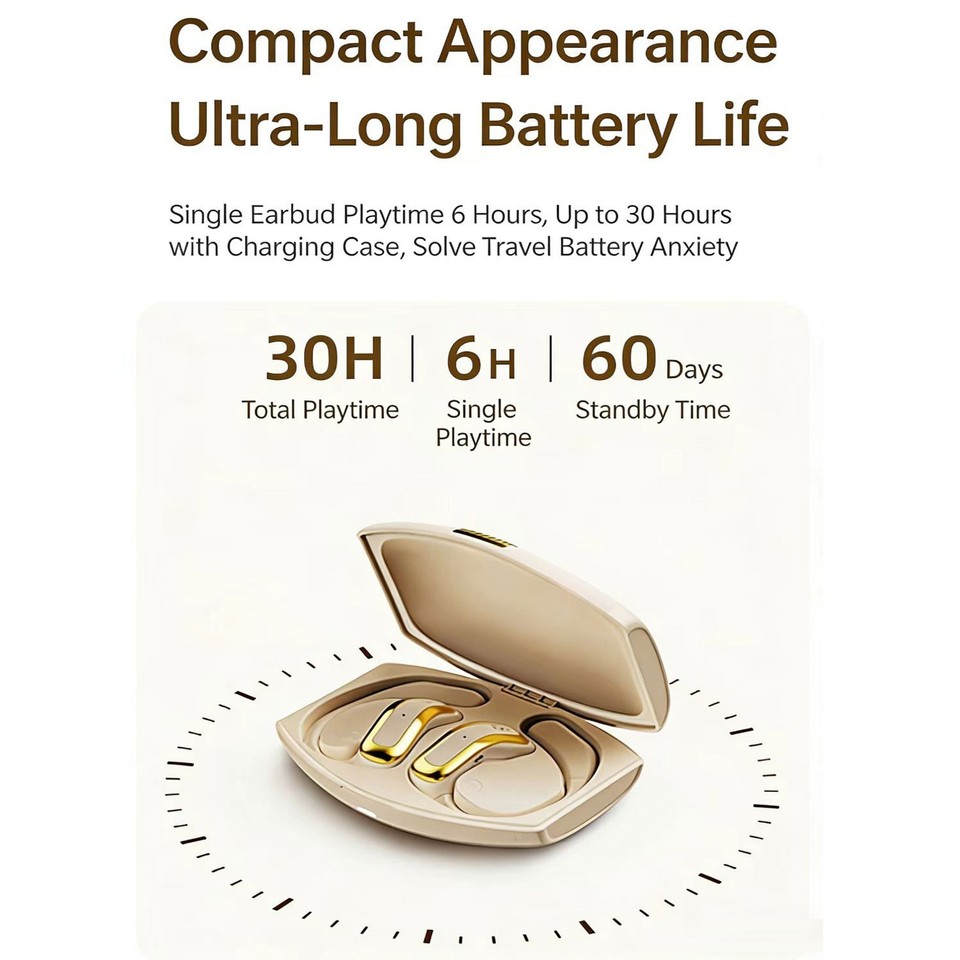 Bluetooth Headset Wireless Earbuds Earphones Ear Hook For iPhone 13 Pro ...