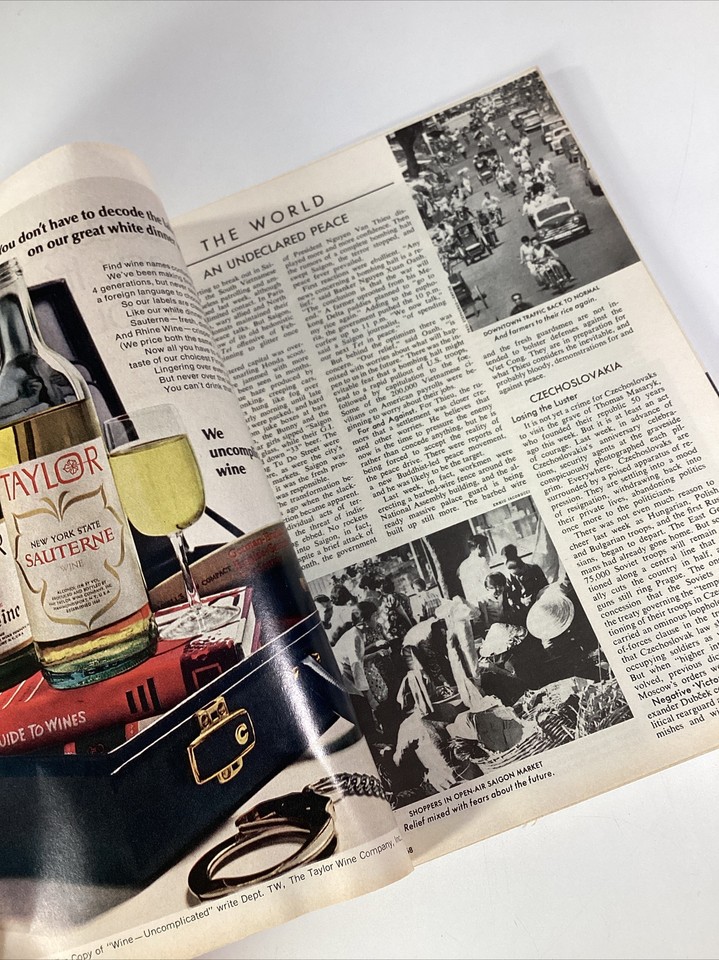 Time Magazine 1968 Rare Ads New York City Lindsay Kennedy NASA Apollo 7 ...