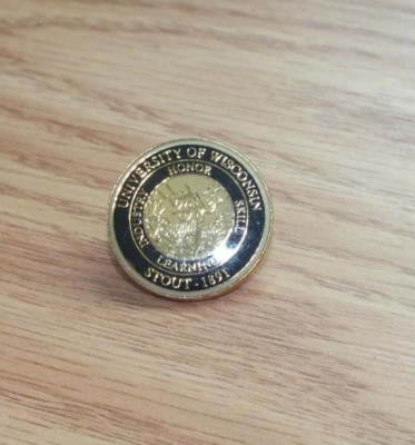 Vintage Enamel University of Wisconsin STOUT 1891 Collectible Lapel Pin ...