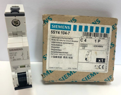 New, SIEMENS 5SY4-104-7 / 5SY41047 Circuit Breaker- Free Shipping | eBay
