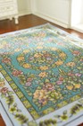 Beautiful French Style Full Floral Small Flowers Rug for 1/12 Dollhouse ...
