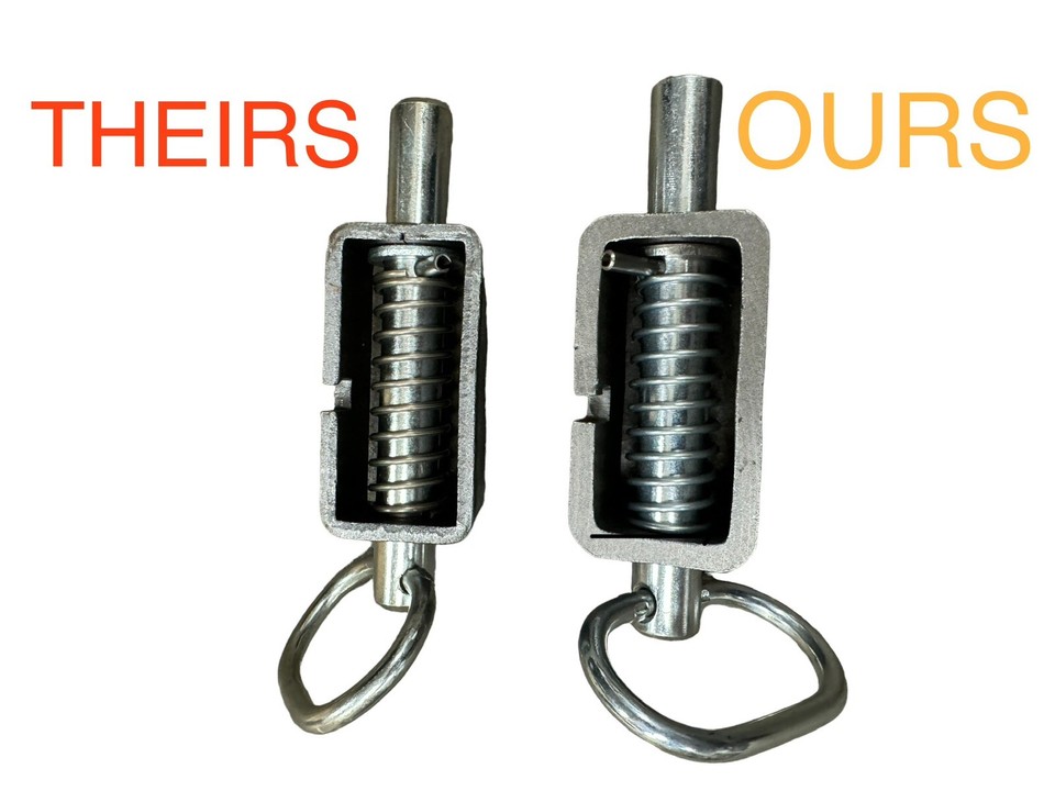 2x Trailer Truck Spring Latch 5/8" Steel Ramp Gate Door Weld on Heavy ...