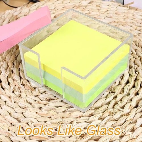 Acrylic Sticky Note Holder Clear Acrylic Notepad Holder Memo Note ...