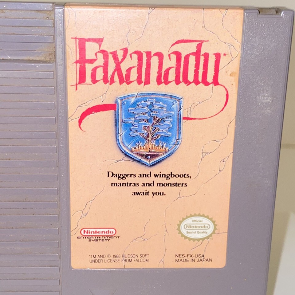 Nintendo NES Original 1985 Faxanadu Video Game Cartridge | eBay