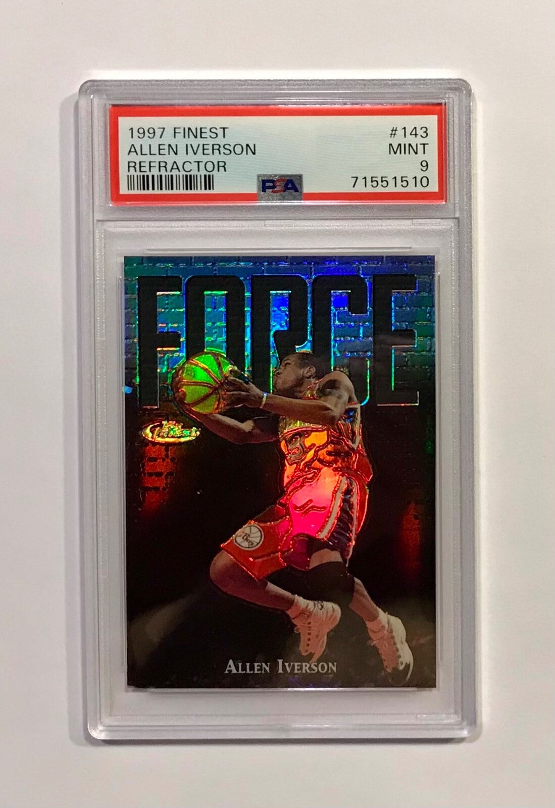 1997-98 Topps Finest - Uncommon - Silver Refractor #143 Allen Iverson ...