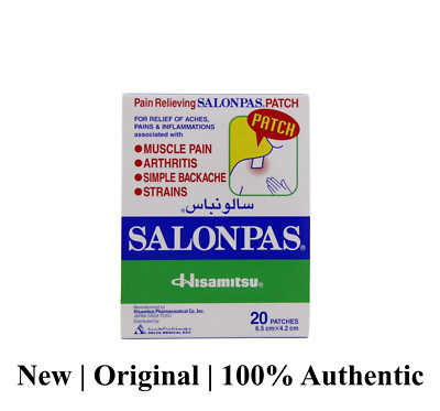 SALONPAS 20 Muscle Pain Relieving Patch Neck/Back/Shoulder (Without Box ...