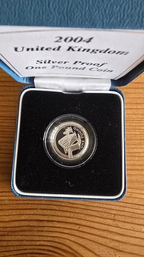 Silver Proof £1 Coin 2004 Forth Bridge BOX + COA Royal Mint | eBay UK