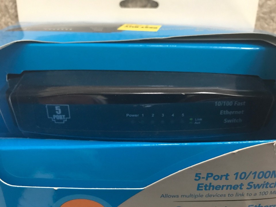 Dynex 5-Port 10/100Mb Ethernet Switch 600603103889| eBay