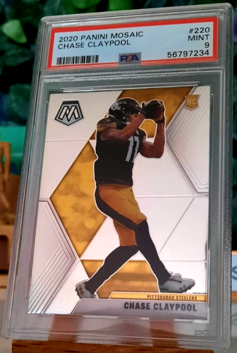 Chase Claypool 2020 Panini Mosaic #220 RC Rookie Card PSA 9 Mint - WR ...