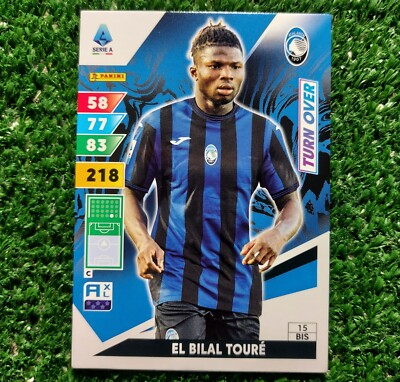 CARD ADRENALYN XL PANINI 2024/25 ATALANTA N°15 TOURE TURN OVER CARTA ...