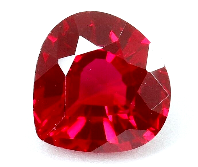 12.5X12.2mm Natural Certified Flawless Burmese Red Ruby Pear Cut Loose ...