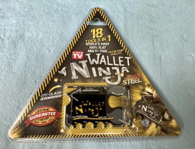 Wallet “Ninja” 18 in 1 Multi-purpose Credit Card Size Tools - Black New ...