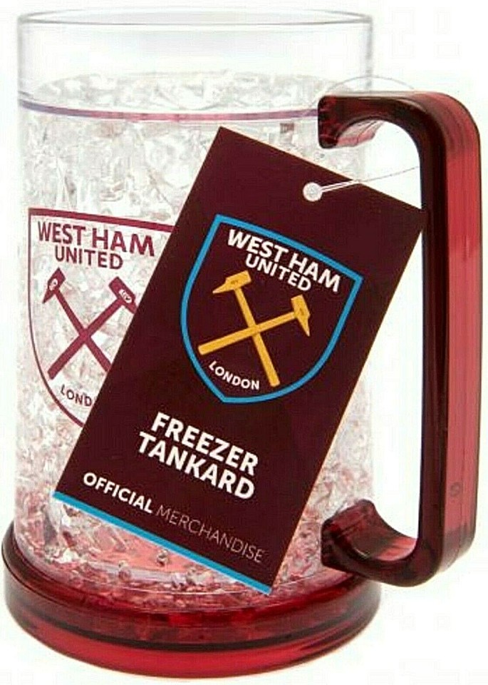 OFFICIAL FOOTBALL CLUB - FREEZER MUG Plastic Pint Beer Tankard Drinks ...