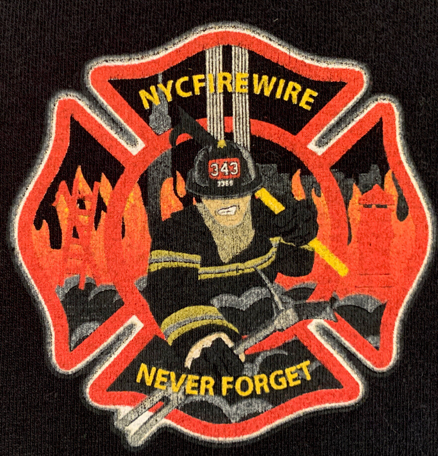 FDNY Fire Department New York NY T-Shirt Sz M New NYC Fire Wire FDNY ...