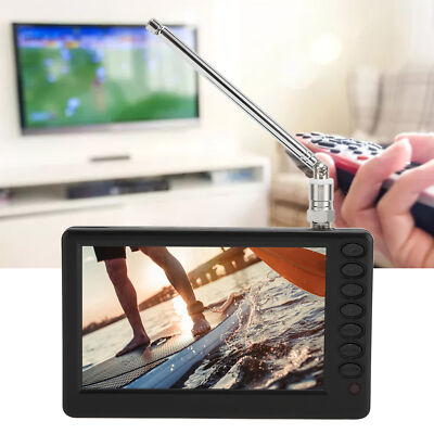 5 Inch Portable TV ISDB T Compliant Rechargeable 1080P Mini Digital ...