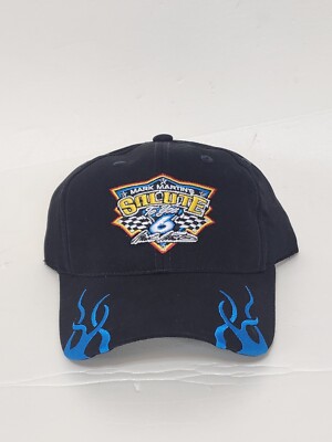 Mark Martin Hat Salute to You #6 NASCAR Cap Embroidered Side Flames ...