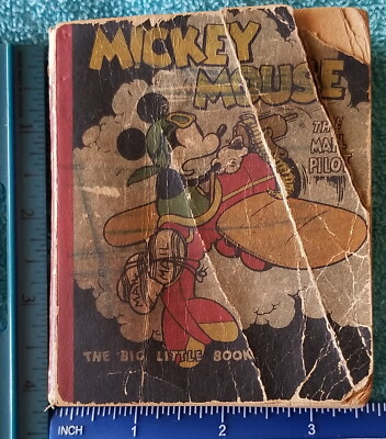 Mickey Mouse The Mail Pilot - 320 Page Whitman Big Little Book | eBay